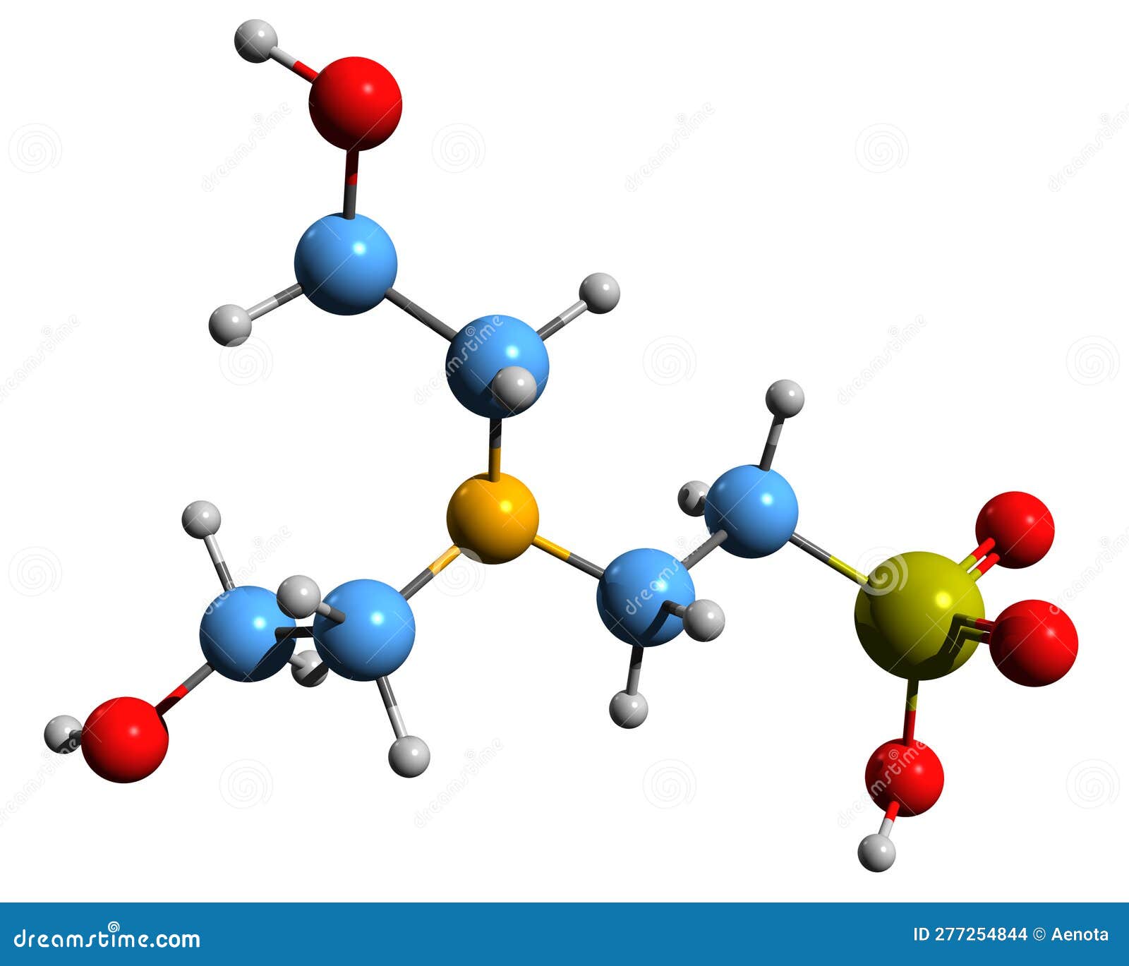 3D Image of BES Skeletal Formula Stock Illustration - Illustration of ...
