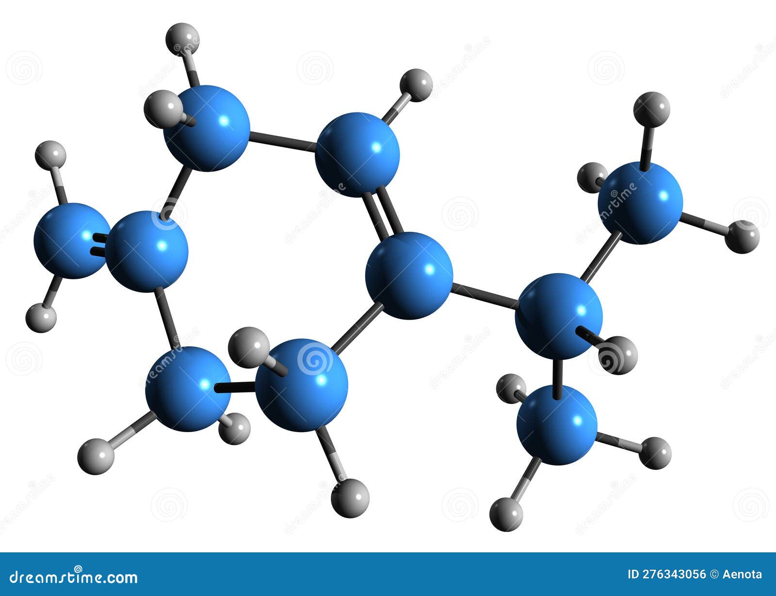 3D Image Of Dimethylallyl Pyrophosphate Skeletal Formula Stock ...