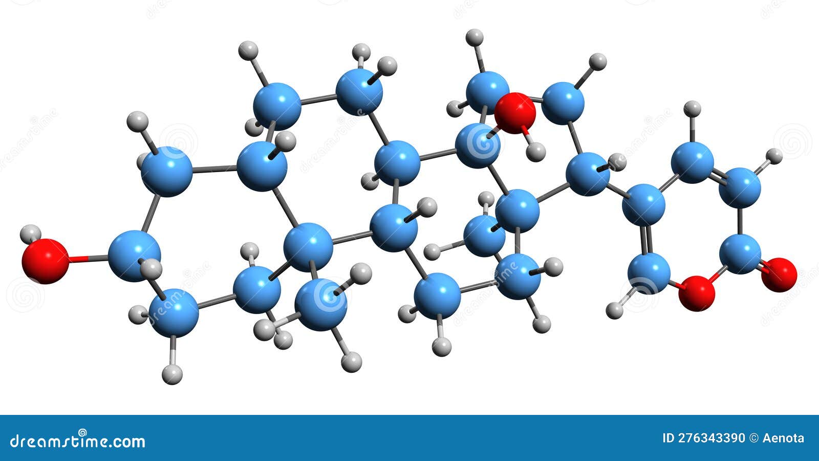 3D Image of Bufadienolid Skeletal Formula Stock Illustration ...