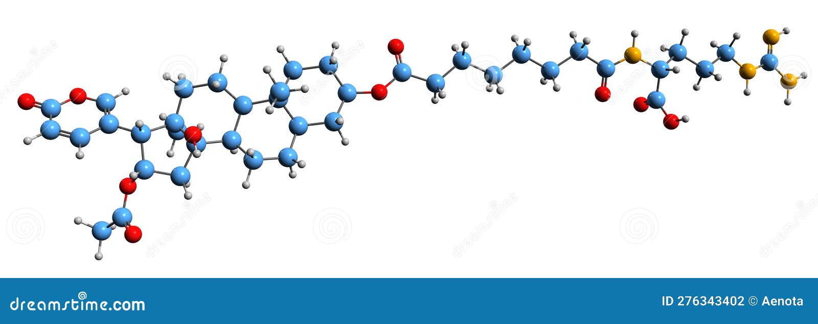 3D Image of Bufotoxin Skeletal Formula Stock Illustration ...