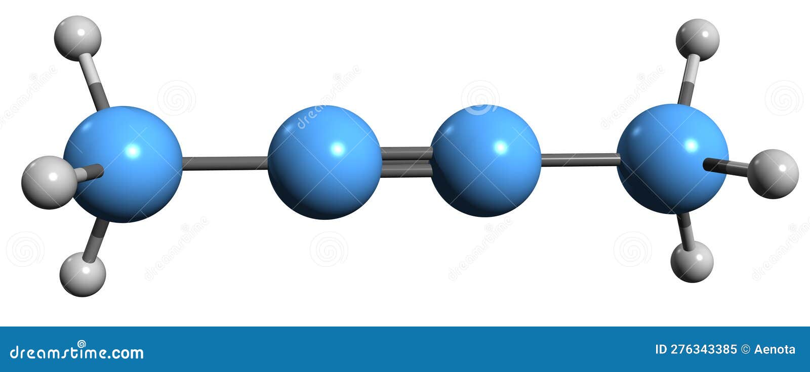 3D Image Of Butyne Skeletal Formula Royalty-Free Stock Photography ...
