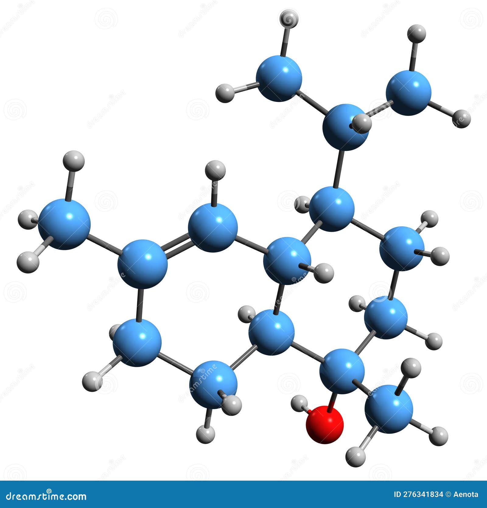 3D Image of a-Cadinol Skeletal Formula Stock Illustration ...