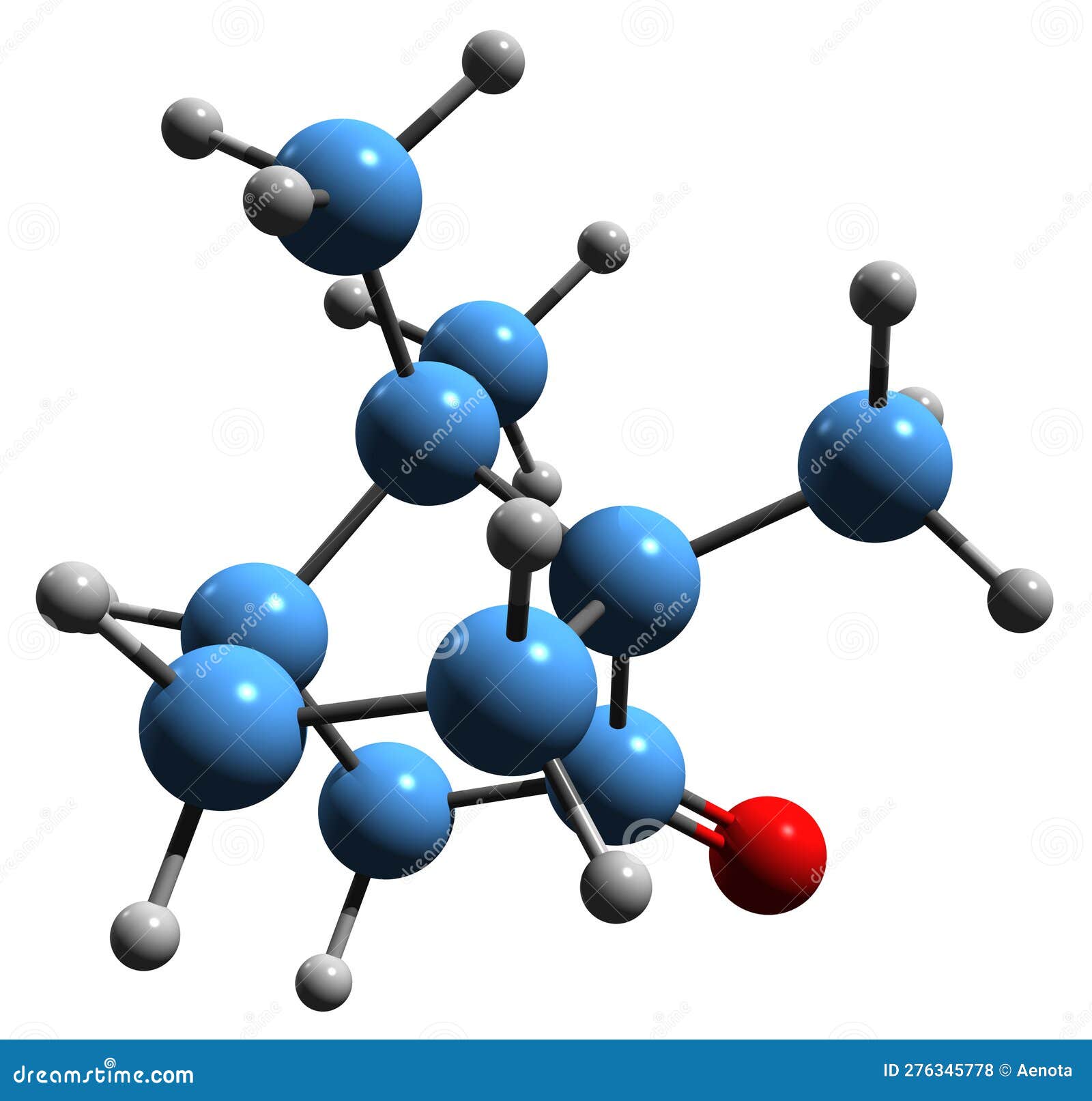 3D Image of Camphor Skeletal Formula Stock Illustration - Illustration ...