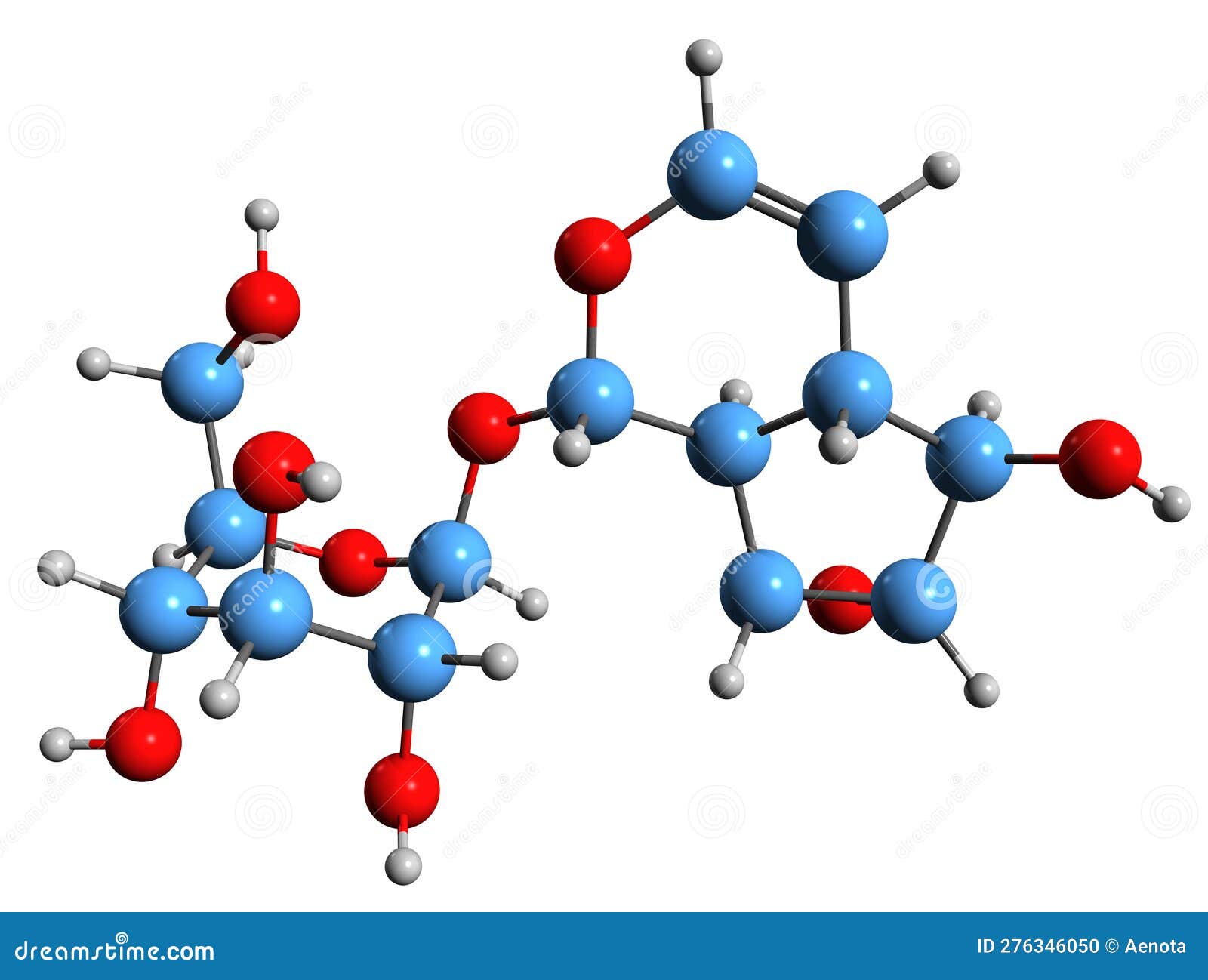 Geraniol, Chemical Structure And Formula Cartoon Vector | CartoonDealer ...