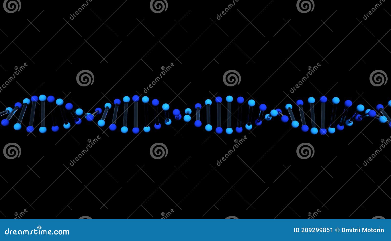 3d Image Cell Structure Of A Gene, Dna Model, Elements Isolated On ...