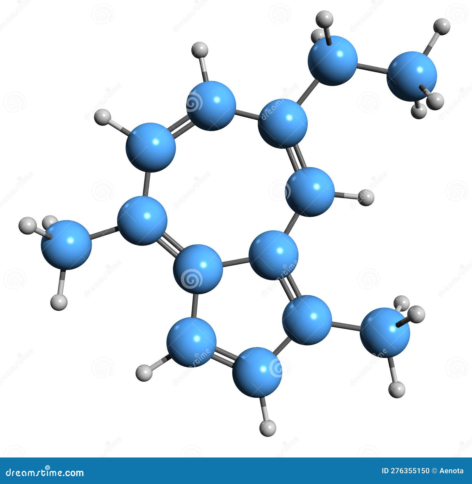 3D Image Of Azulene Skeletal Formula | CartoonDealer.com #276341536