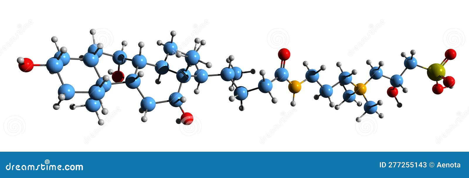 3D Image of CHAPSO Skeletal Formula Stock Illustration - Illustration ...