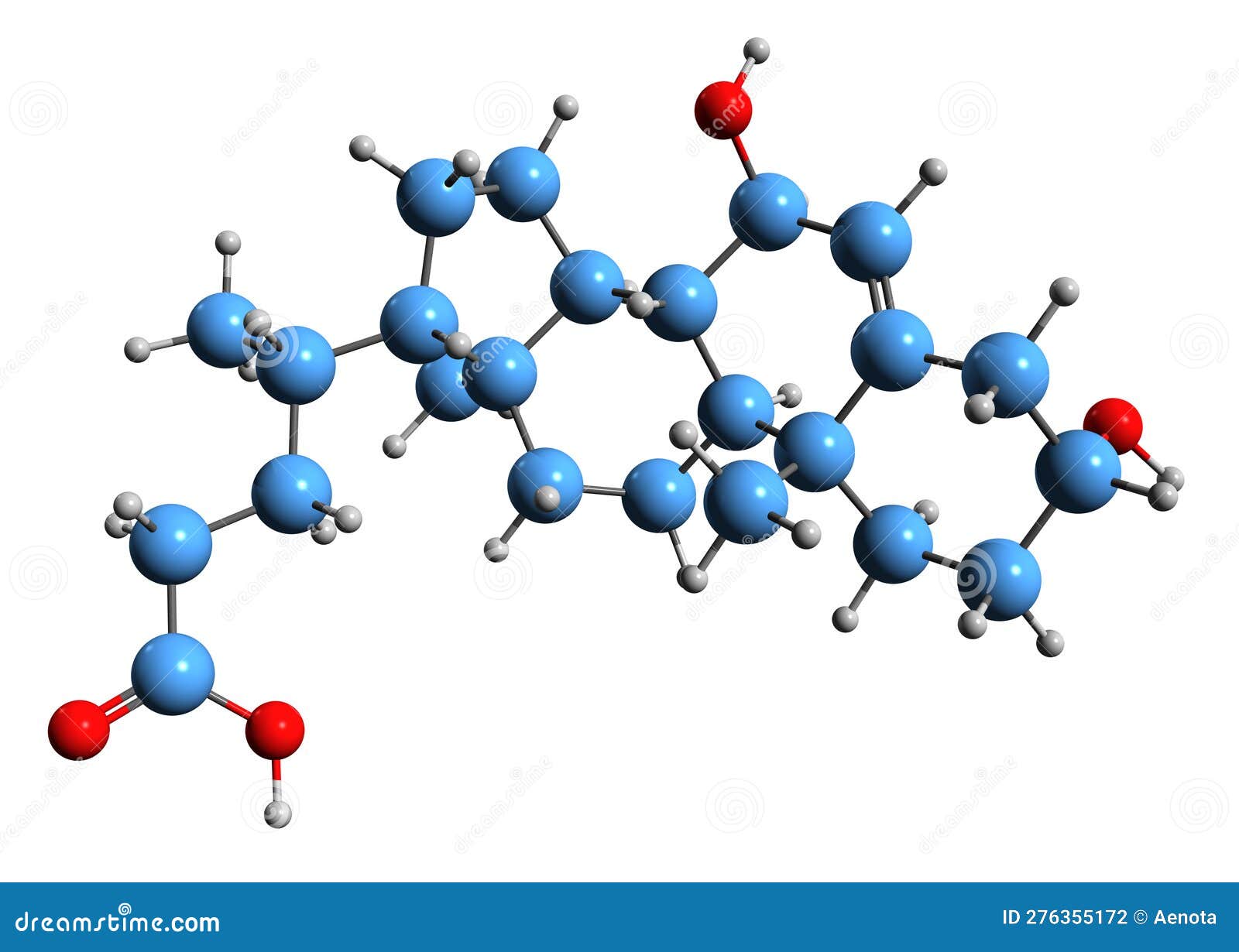 Chenodeoxycholic Acid Drug Molecule. Skeletal Formula. Stock Photo ...