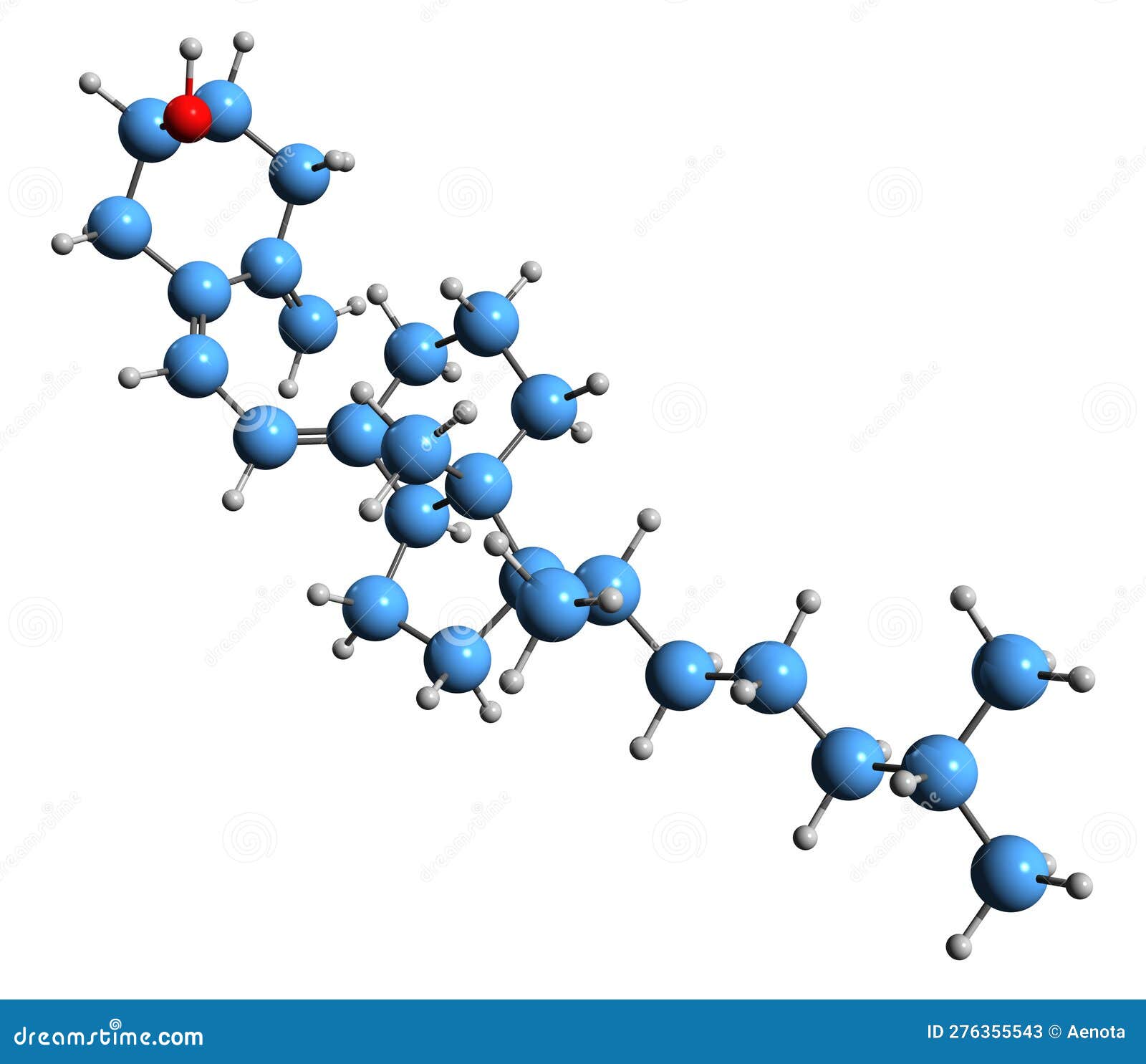 3D Image of Cholecalciferol Skeletal Formula Stock Illustration ...