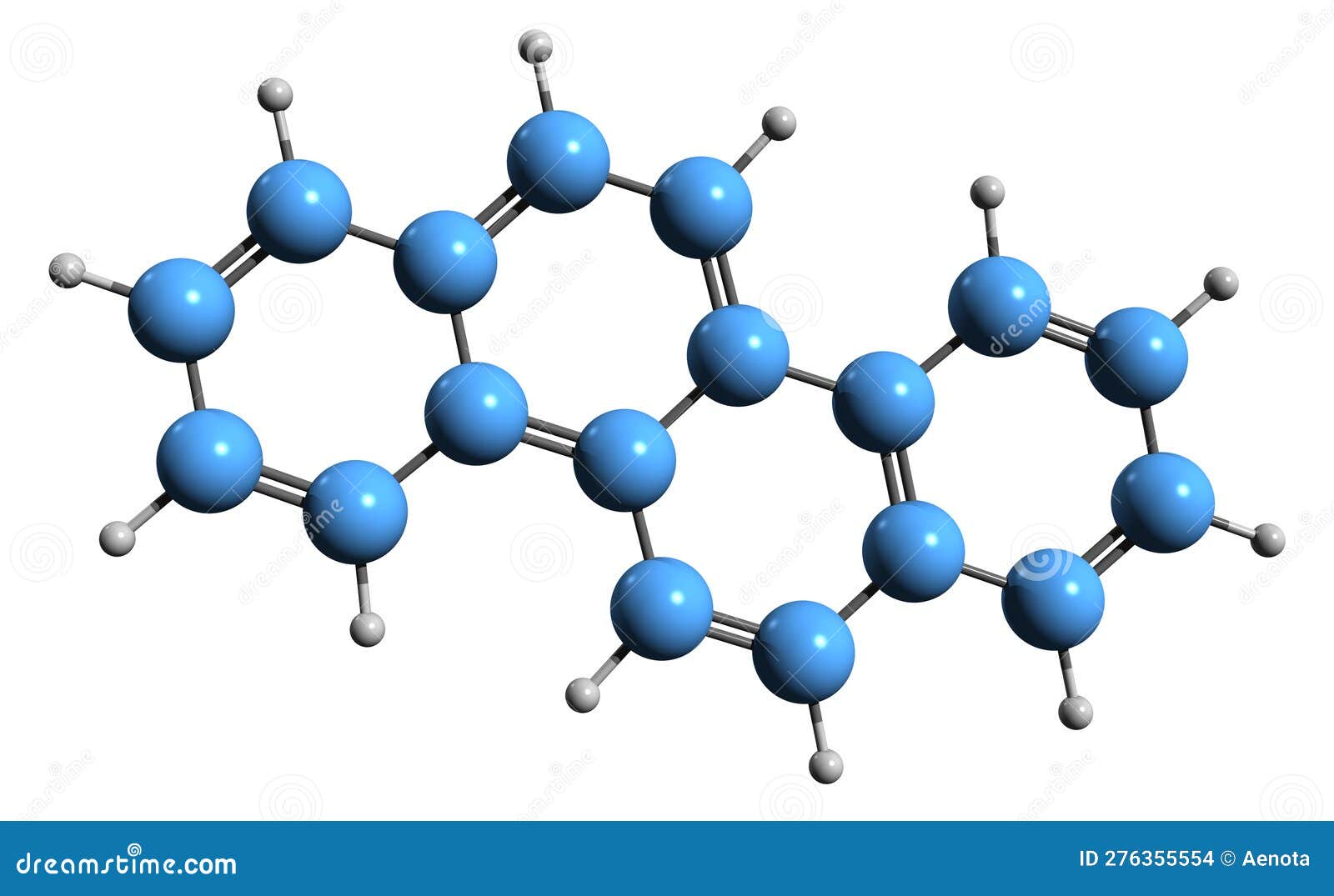 3D Image Of Tetracene Skeletal Formula Stock Photography ...