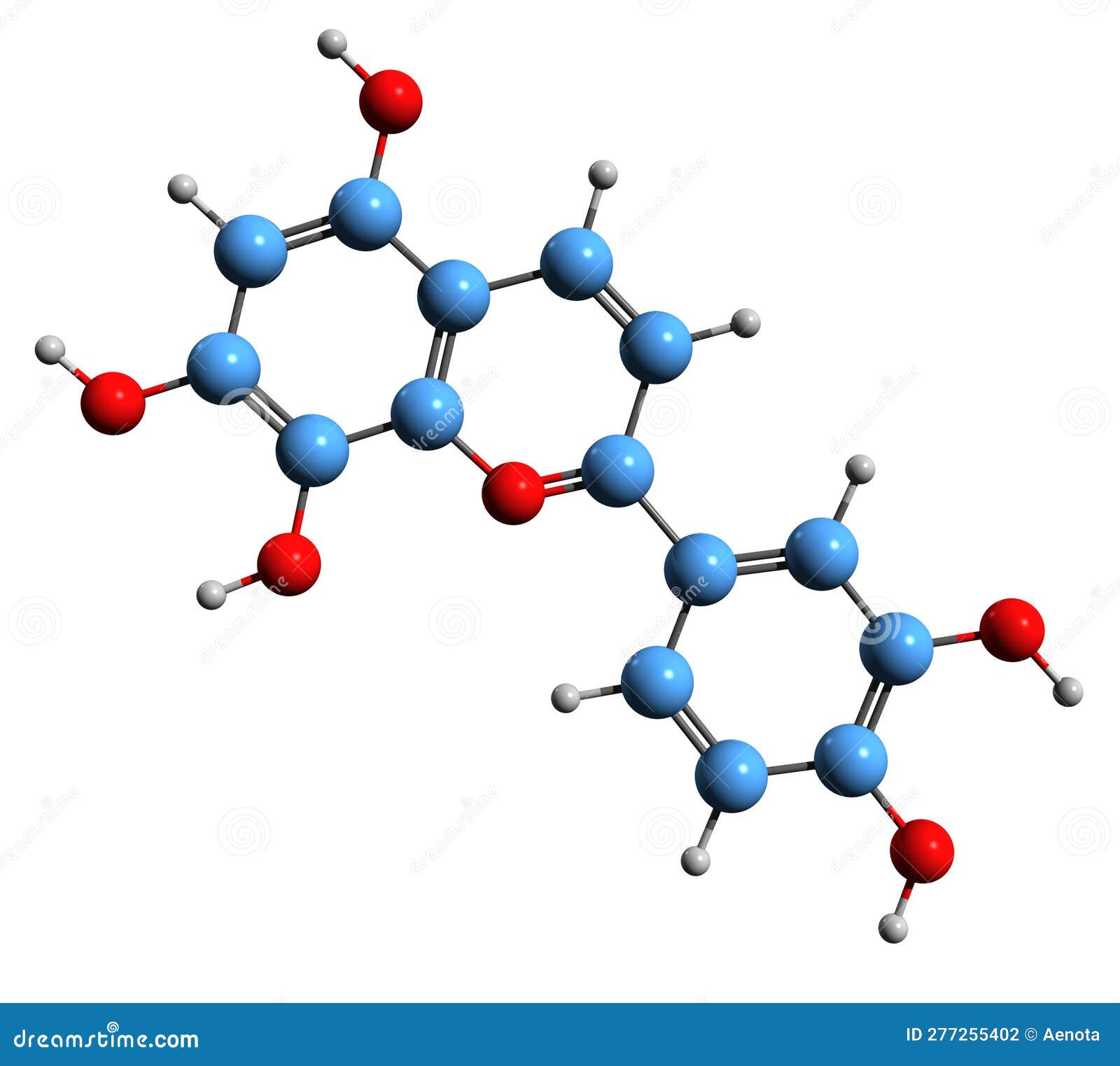 3D Image of Columnidin Skeletal Formula Stock Illustration ...