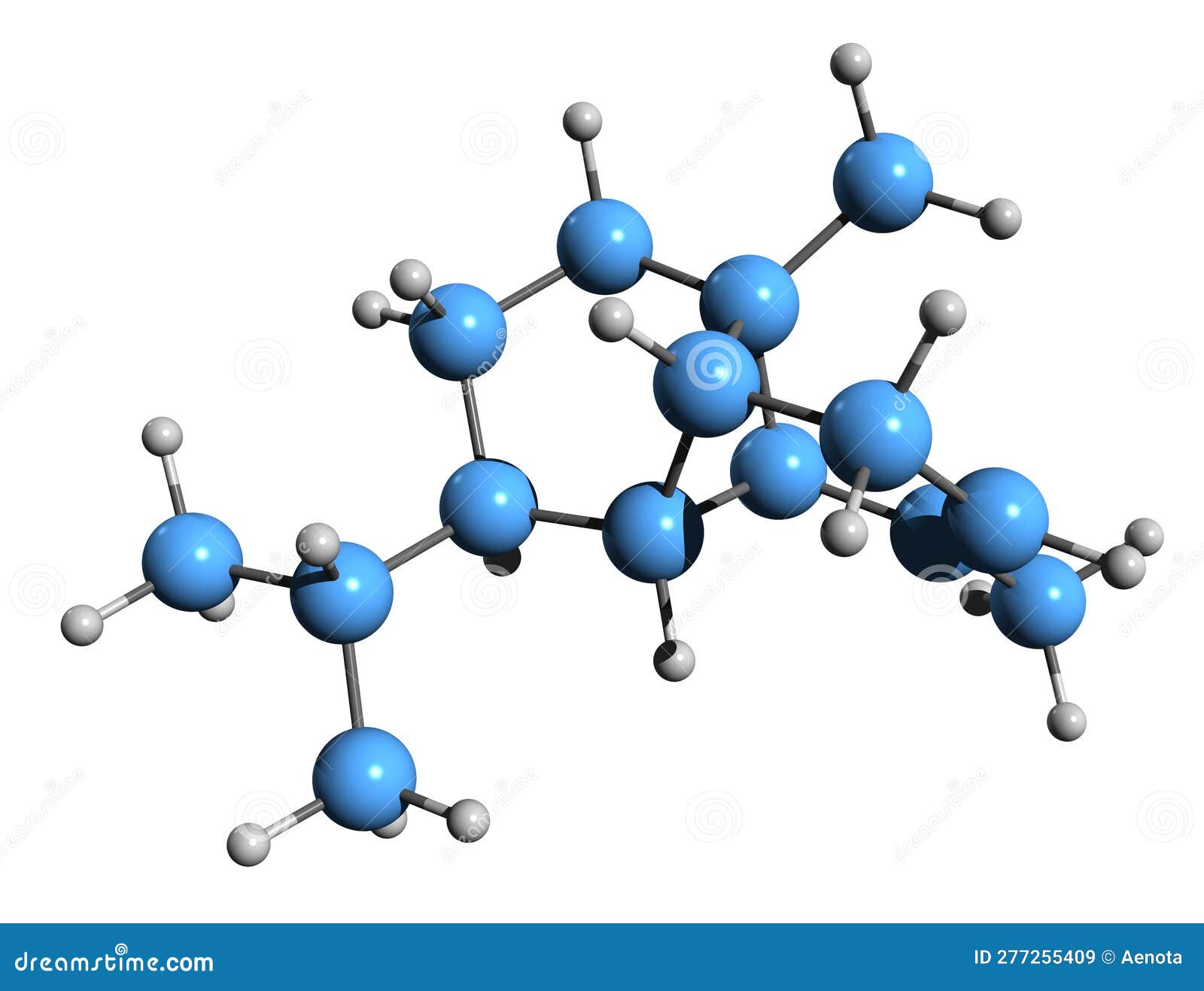 3D Image of Copaene Skeletal Formula Stock Illustration - Illustration ...