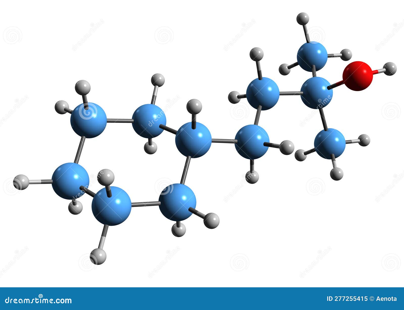 3D Image of Coranol Skeletal Formula Stock Illustration - Illustration ...