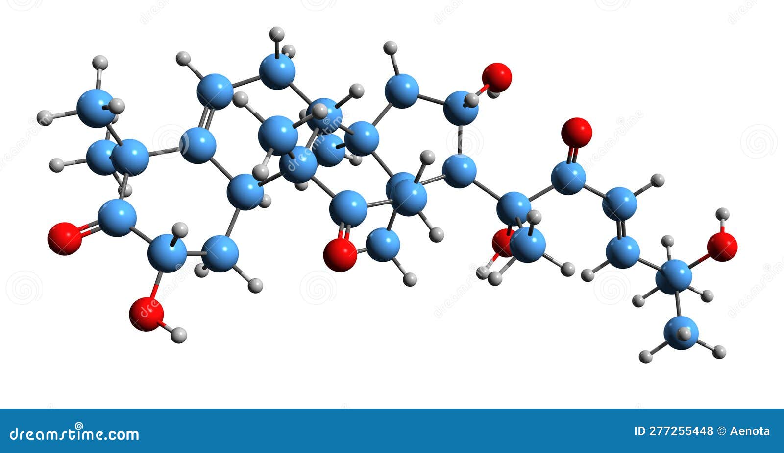 3D Image Of Cucurbitacin D Skeletal Formula Stock Photo | CartoonDealer ...
