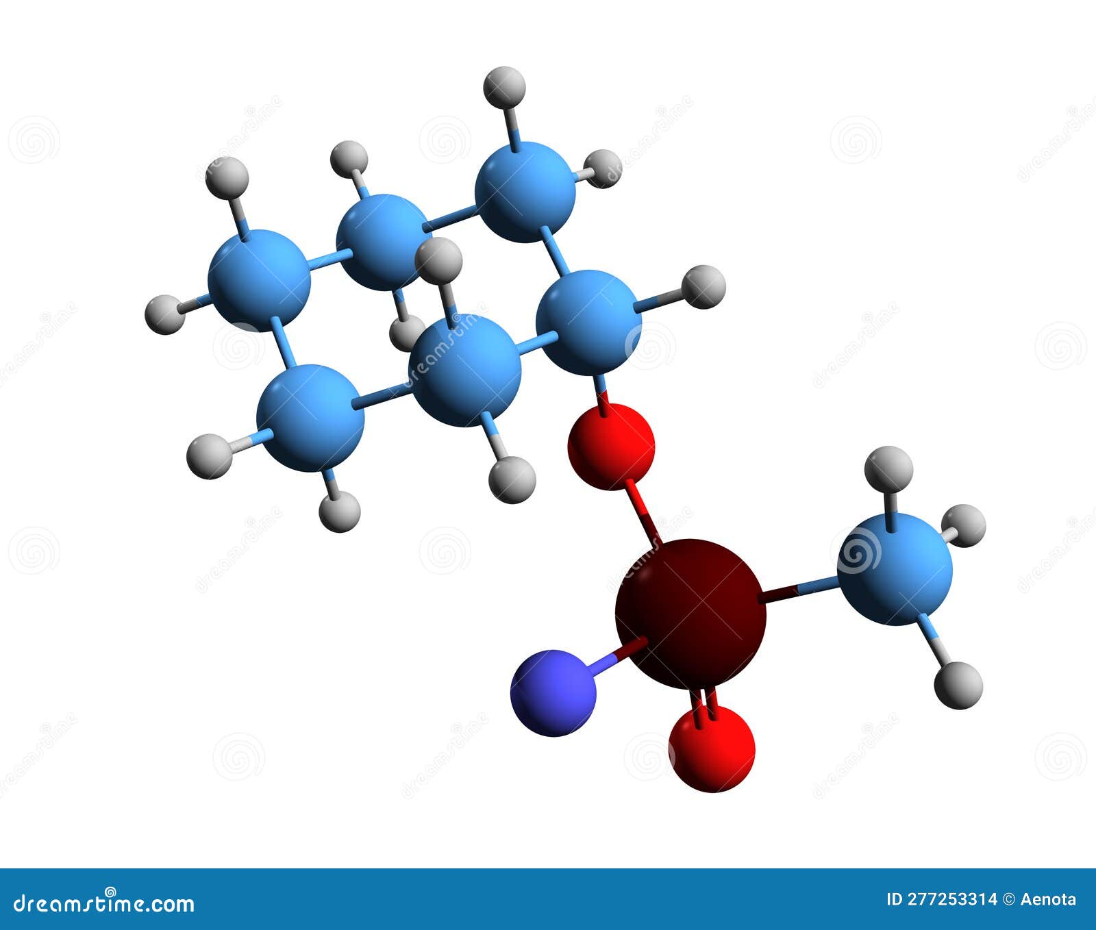 Tabun Nerve Agent Molecule Chemical Weapon. Skeletal Formula. Vector ...