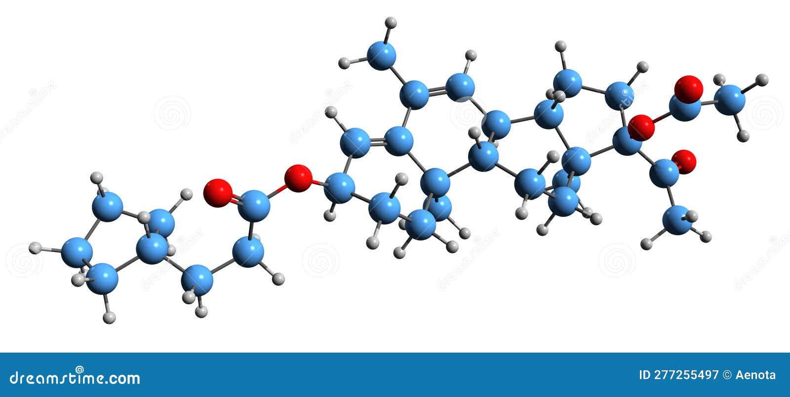 3D Image Of Megestrol Acetate Skeletal Formula Royalty-Free Stock ...