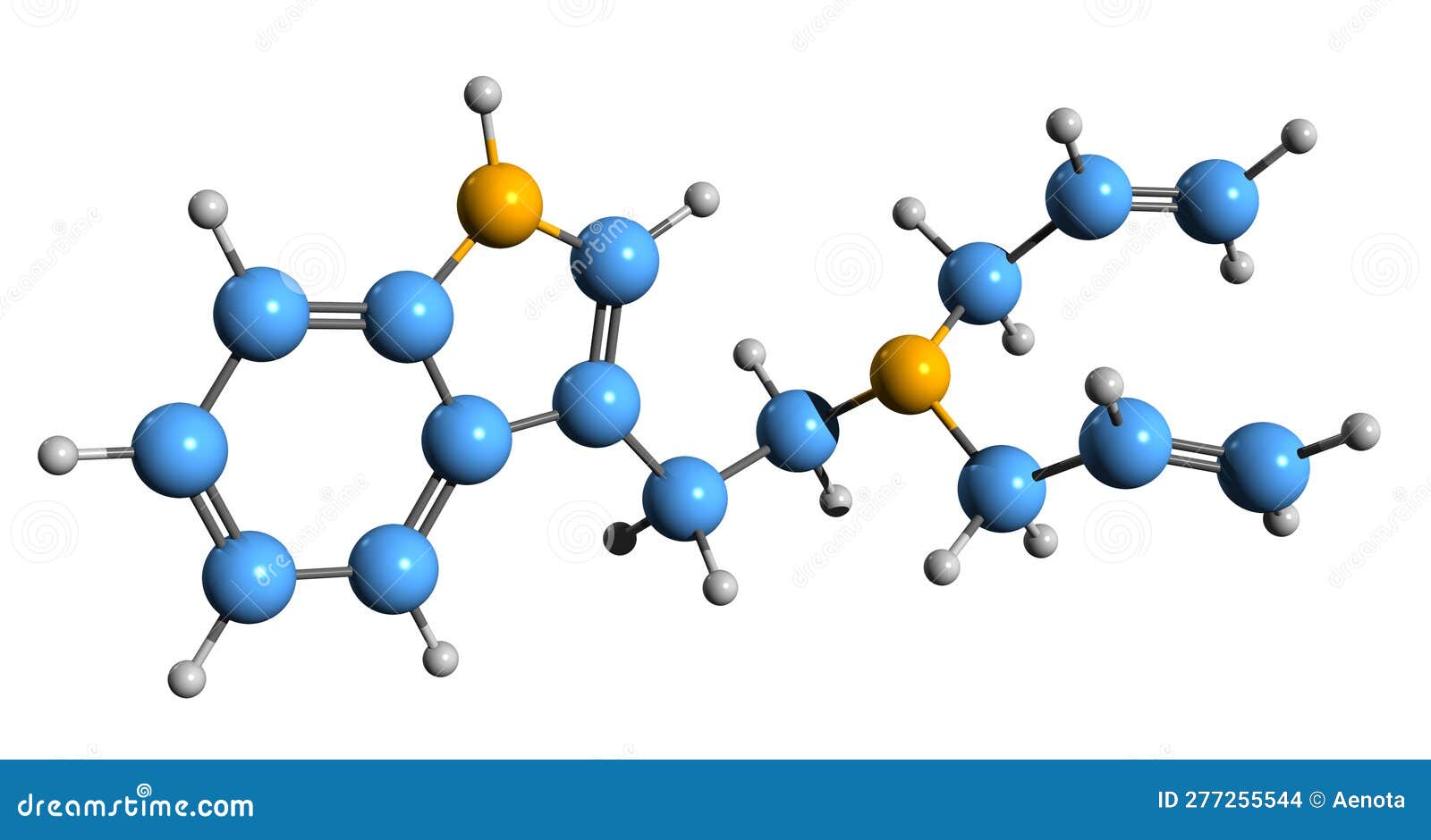 3D Image of DALT Skeletal Formula Stock Illustration - Illustration of ...