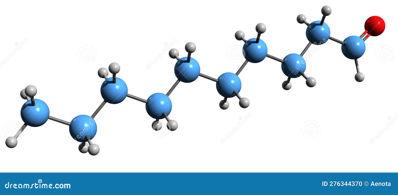 3D Image Of Decanal Skeletal Formula Stock Photo | CartoonDealer.com ...