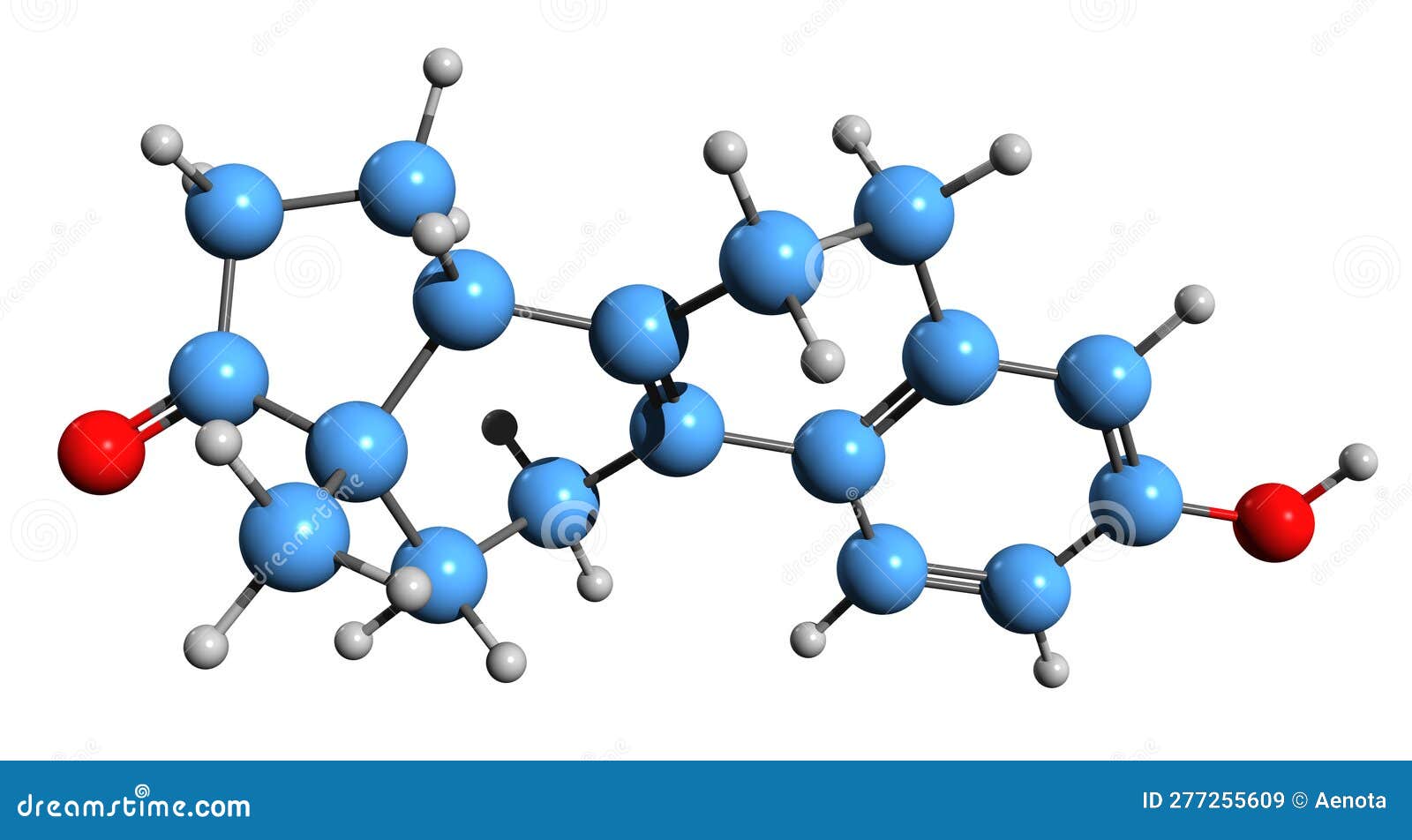 3D Image Of Estrone Glucuronide Skeletal Formula Royalty-Free Stock ...