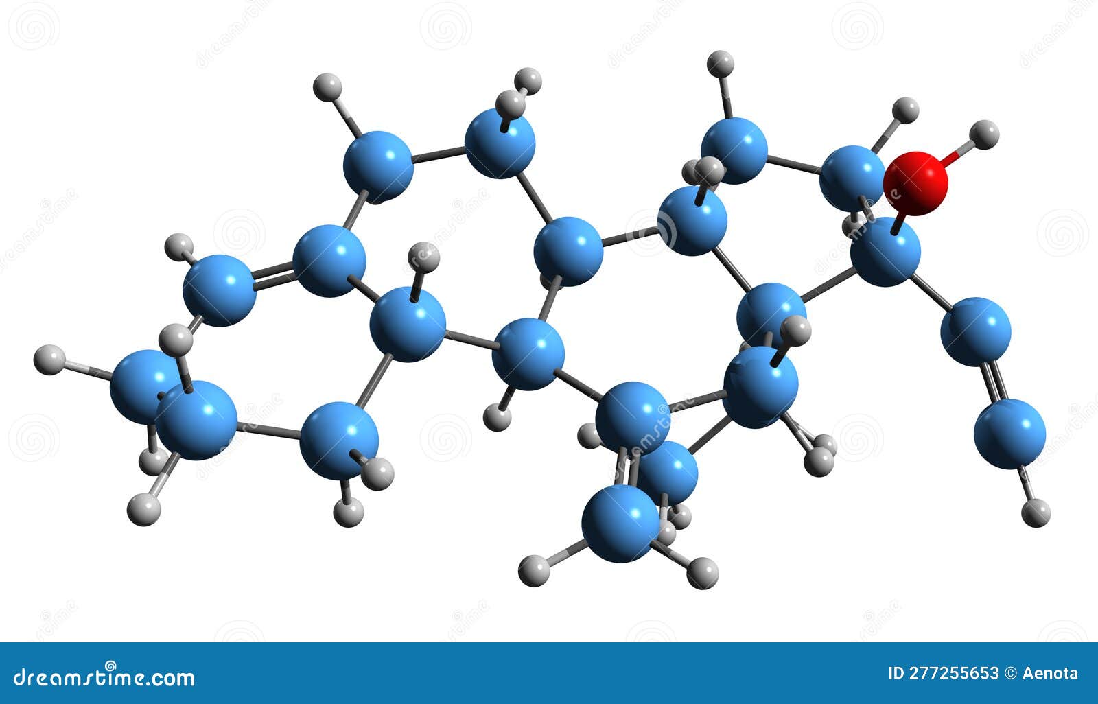 3D Image of Desogestrel Skeletal Formula Stock Illustration ...