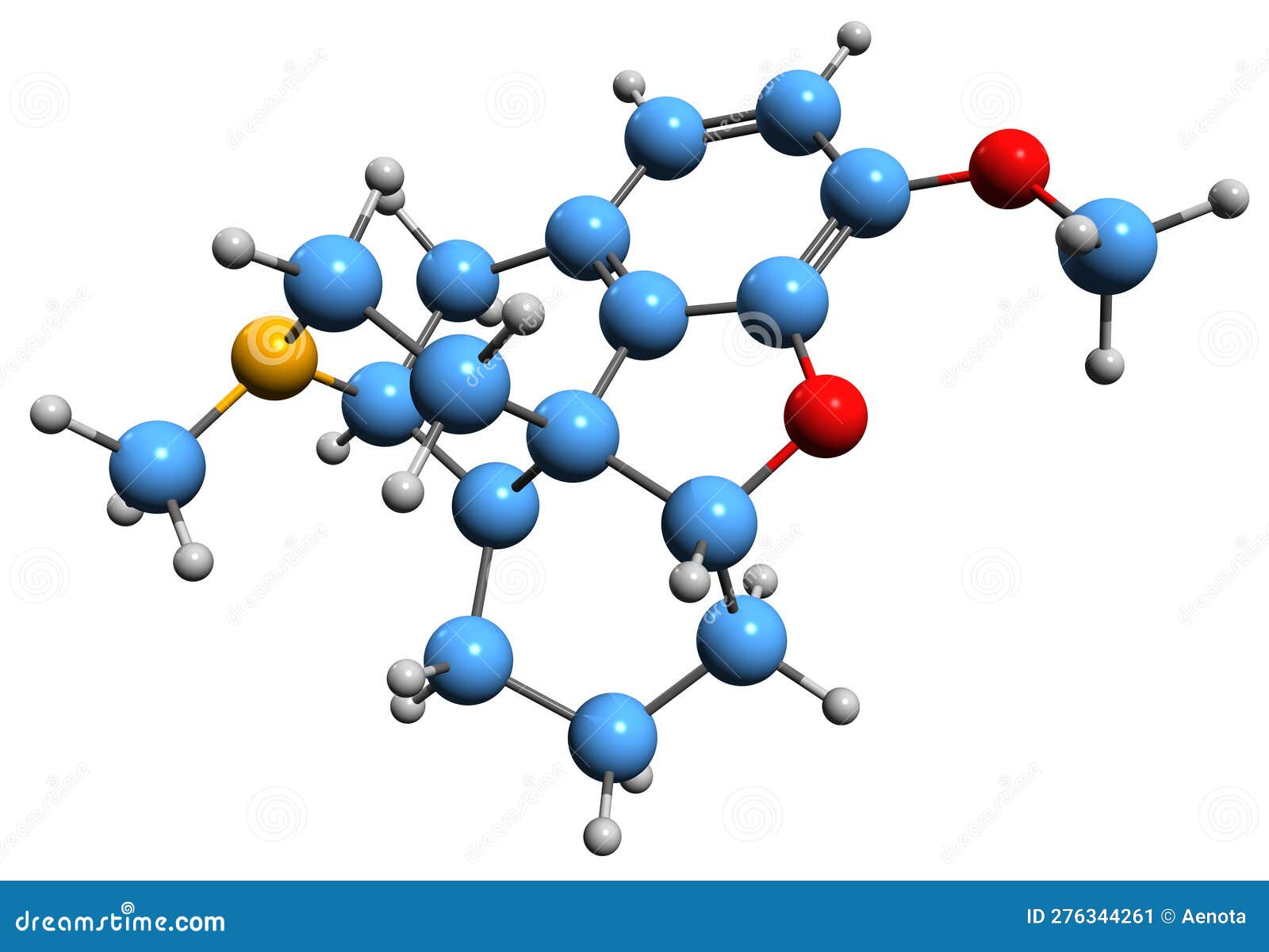 3D Image of Desomorphine Skeletal Formula Stock Illustration ...