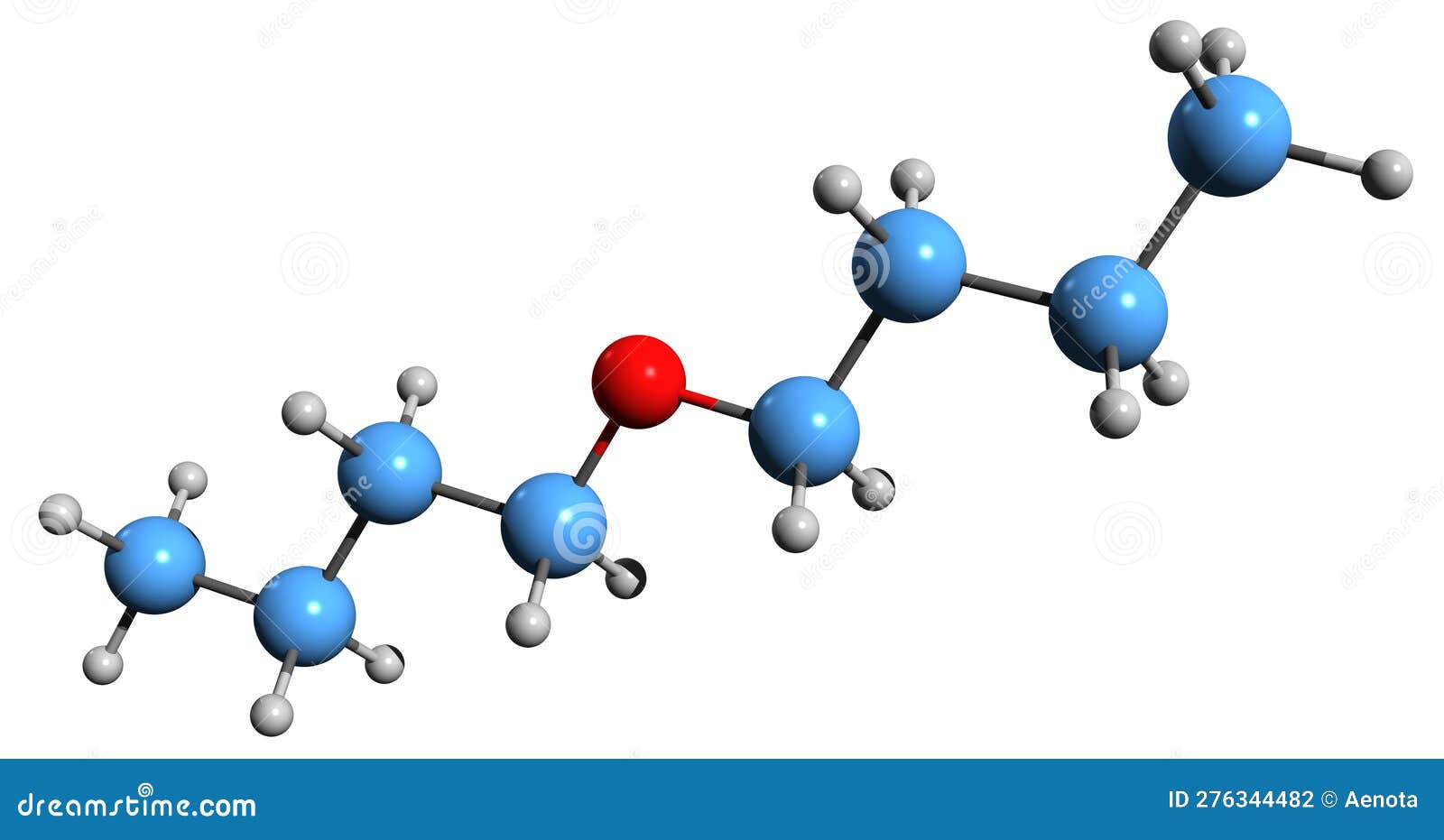 3D Image Of Dibutyl Ether Skeletal Formula | CartoonDealer.com #276344482