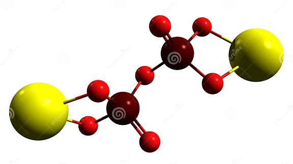3D Image of Dicalcium Diphosphate Skeletal Formula Stock Illustration ...