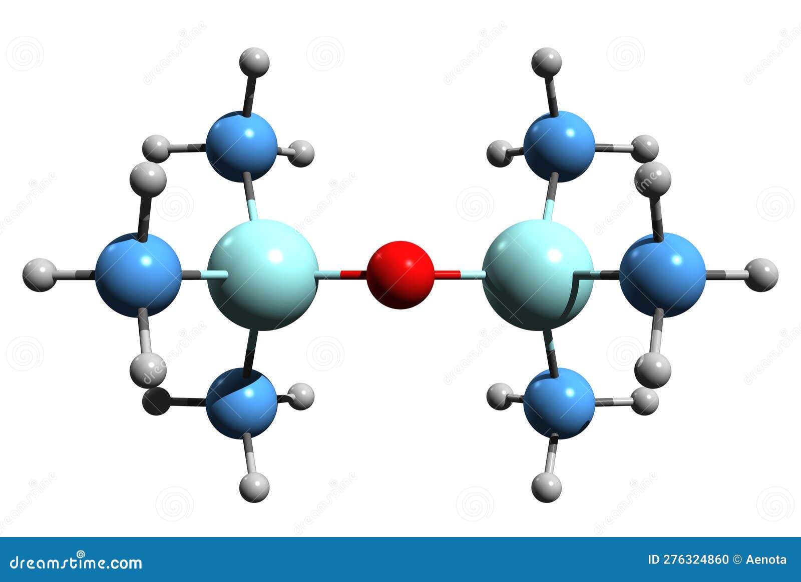 3D Image of Dimethicone Skeletal Formula Stock Illustration ...