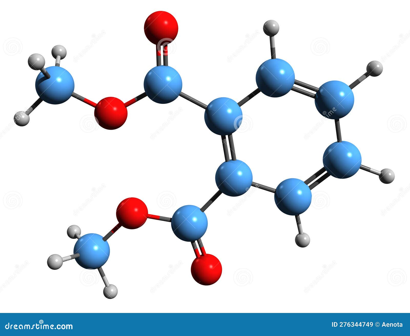 3D Image Of Dimethyl Phthalate Skeletal Formula | CartoonDealer.com ...
