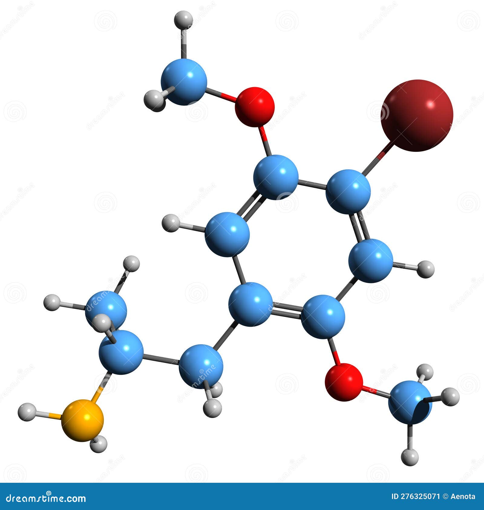 3D Image Of DO? Skeletal Formula Royalty-Free Stock Photo ...