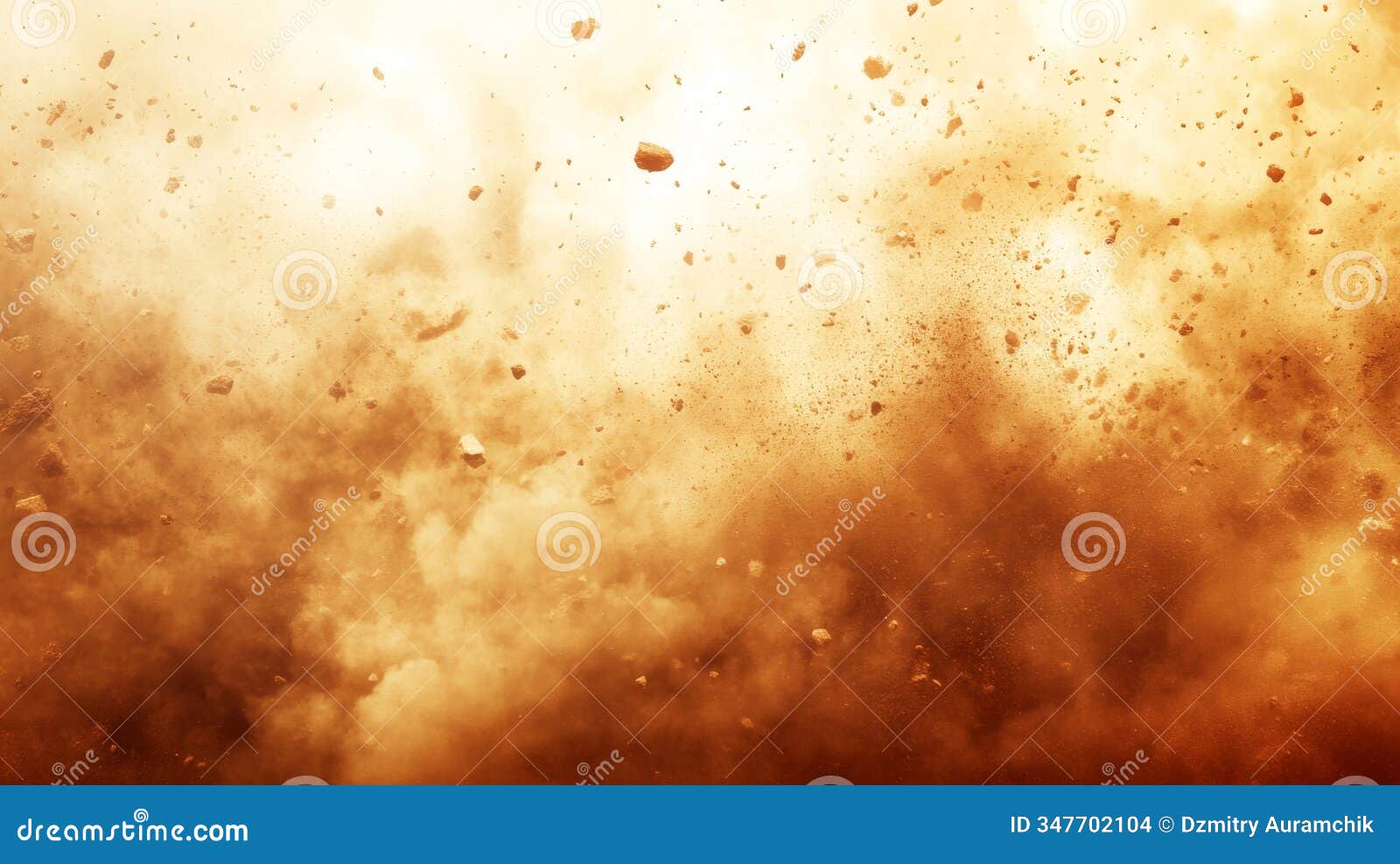 A 3D Image of a Dust Storm, Windstorm, or Explosion, Showcasing Brown ...