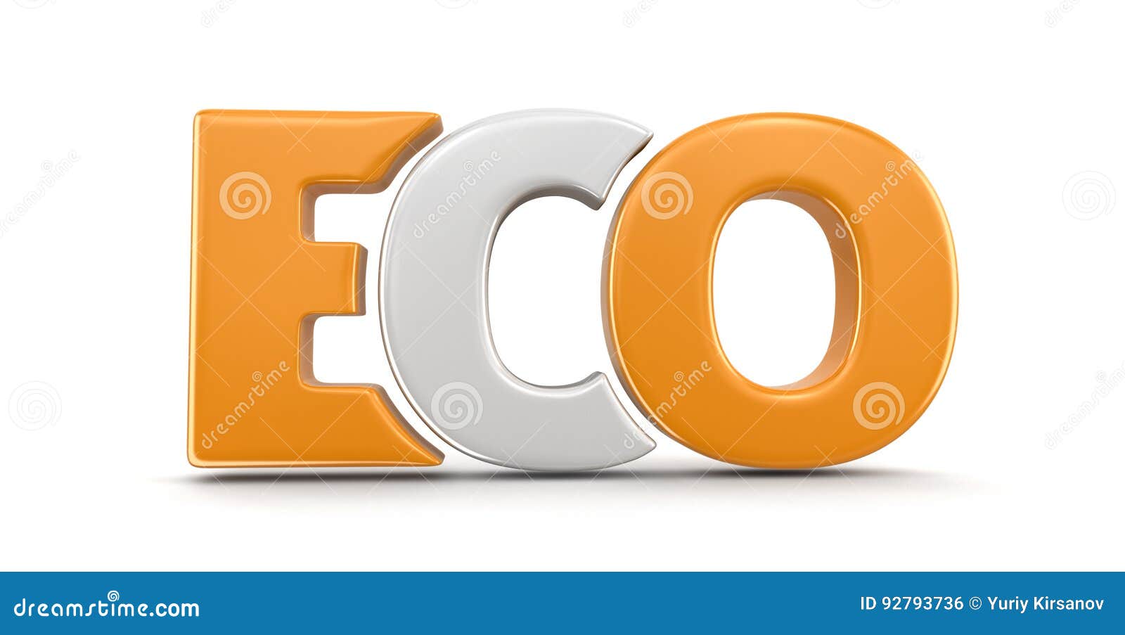 3d image of Eco text stock illustration. Illustration of ecology - 92793736