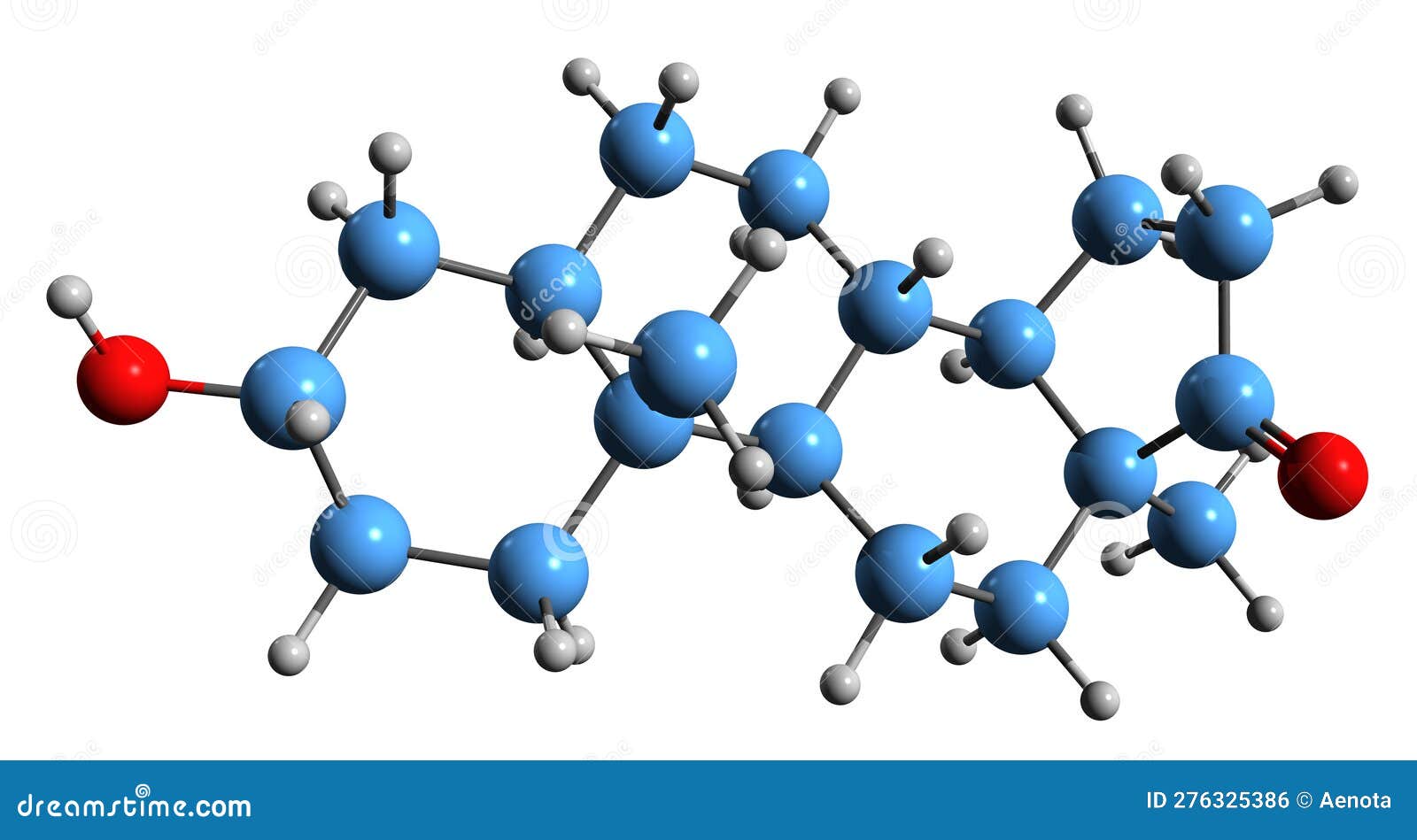 3D Image of Epiandrosterone Skeletal Formula Stock Illustration ...