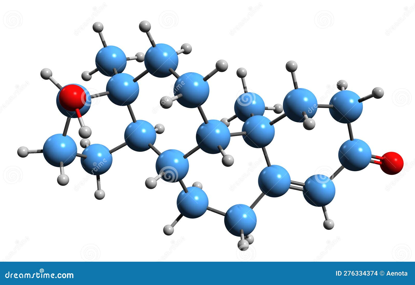 3D Image of Epitestosterone Skeletal Formula Stock Illustration ...