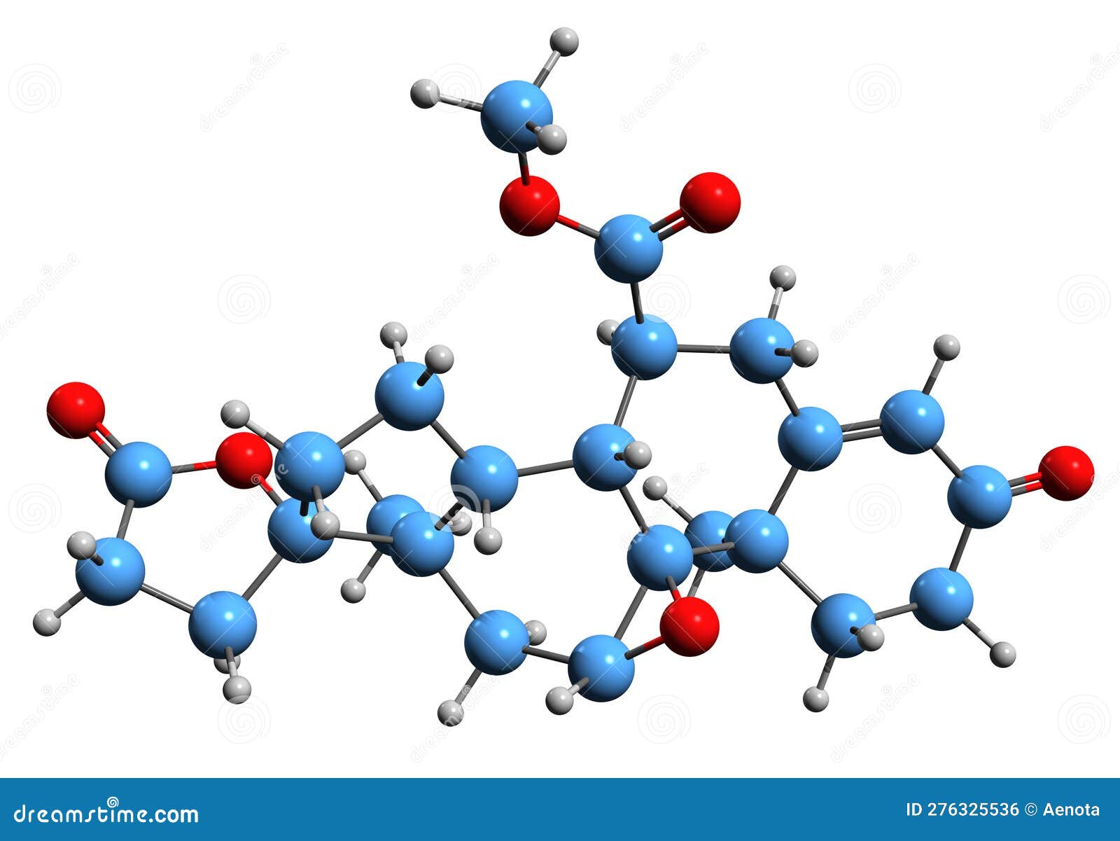 3D Image of Eplerenone Skeletal Formula Stock Illustration ...
