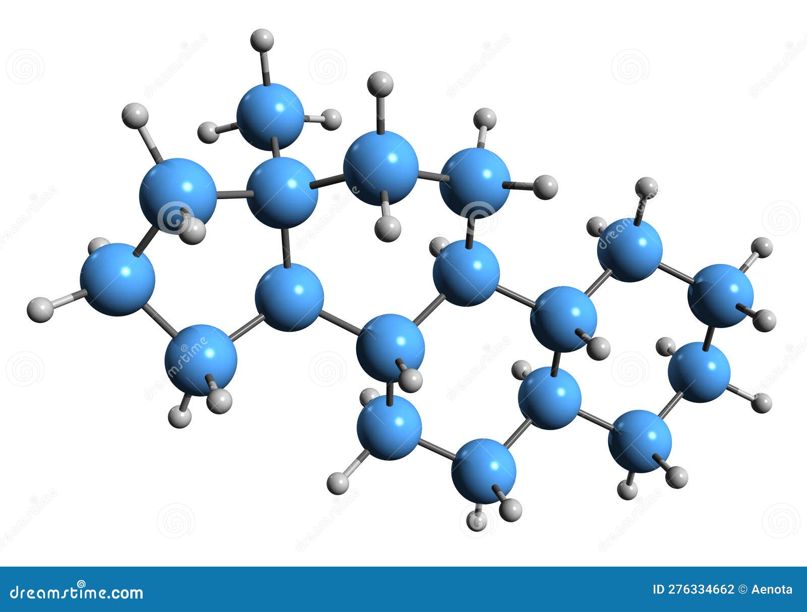 3D Image of Estrane Skeletal Formula Stock Illustration - Illustration ...