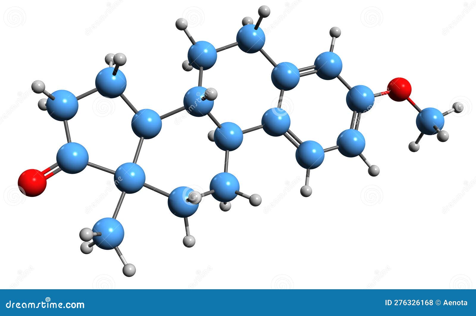 Estrone Oestrone Human Estrogen Hormone Molecule. Skeletal Formula ...