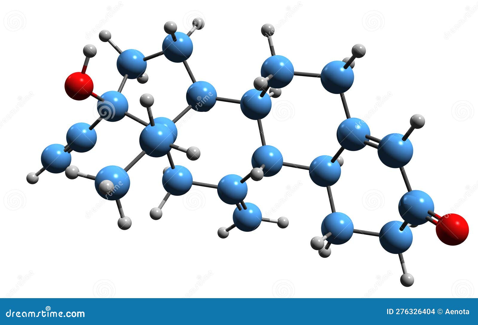 3D Image of Etonogestrel Skeletal Formula Stock Illustration ...