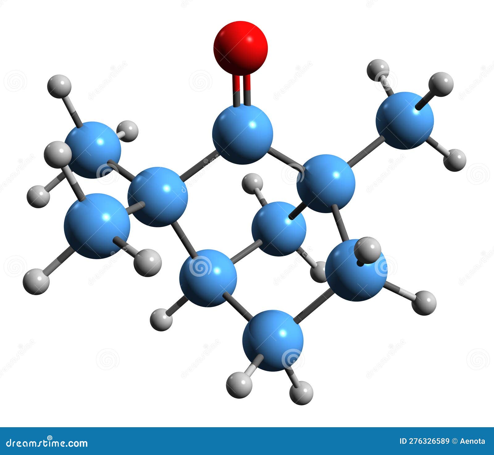 3D Image of Fenchone Skeletal Formula Stock Illustration - Illustration ...