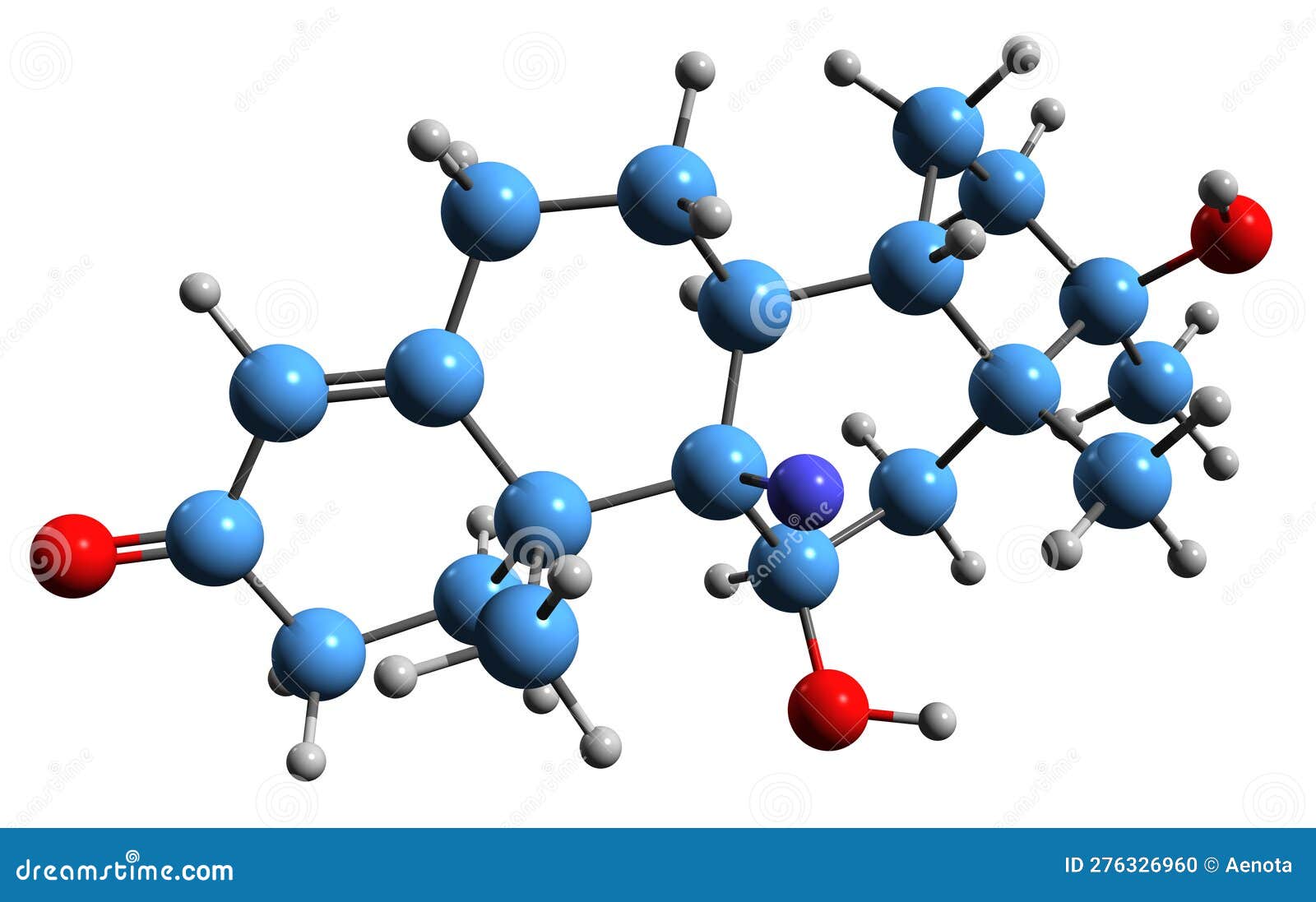Fluoxymesterone Molecular Structure, 3d Model Molecule, Anabolic ...