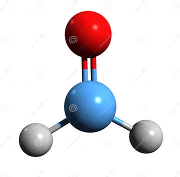 3D Image of Formaldehyde Skeletal Formula Stock Illustration ...
