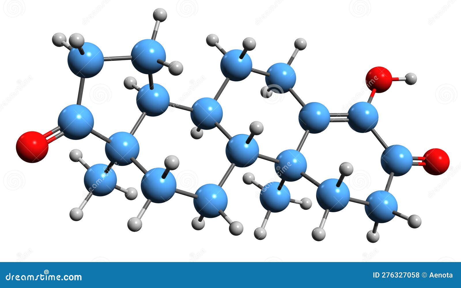3D Image of Formestane Skeletal Formula Stock Illustration ...