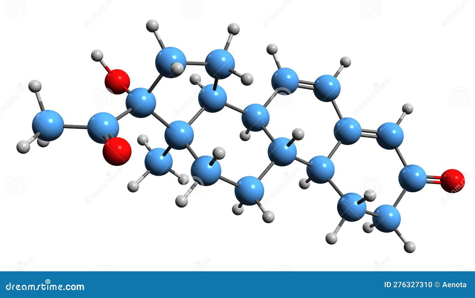3D Image of Gestadienol Skeletal Formula Stock Illustration ...