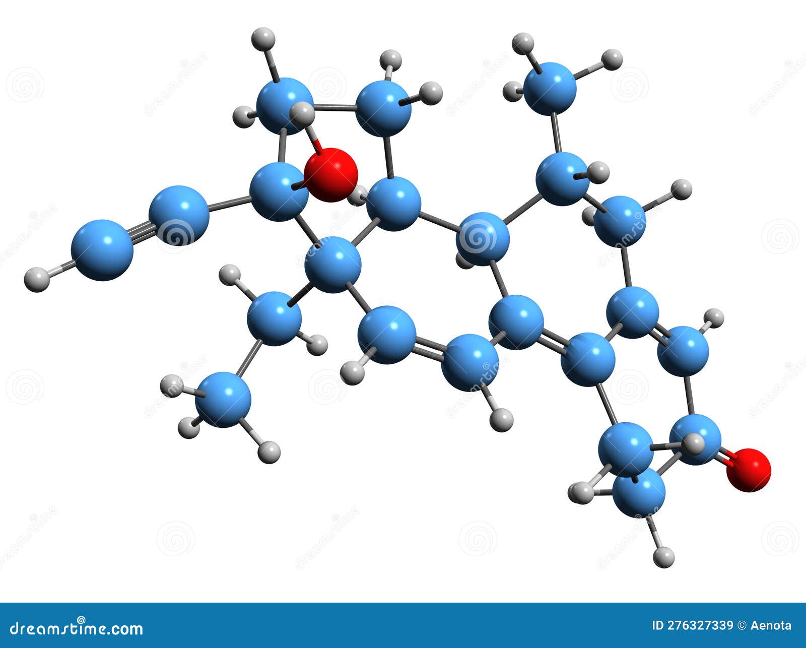 3D Image of Gestrinone Skeletal Formula Stock Illustration ...