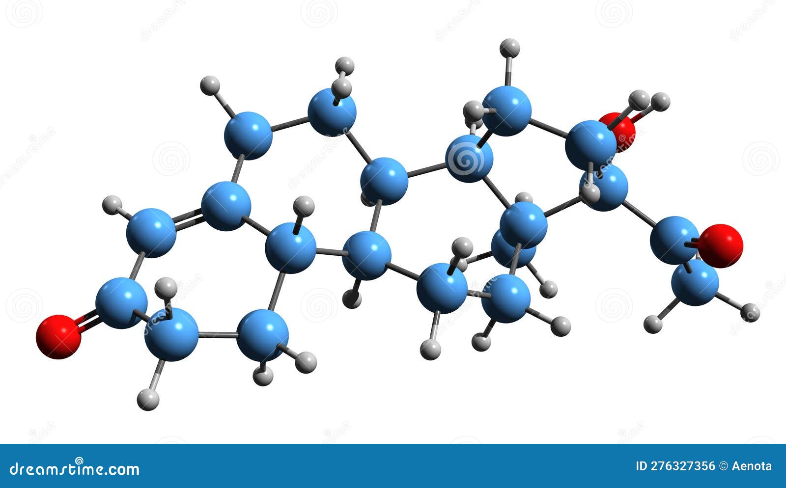 3D Image Of Gestonorone Acetate Skeletal Formula | CartoonDealer.com #276327322