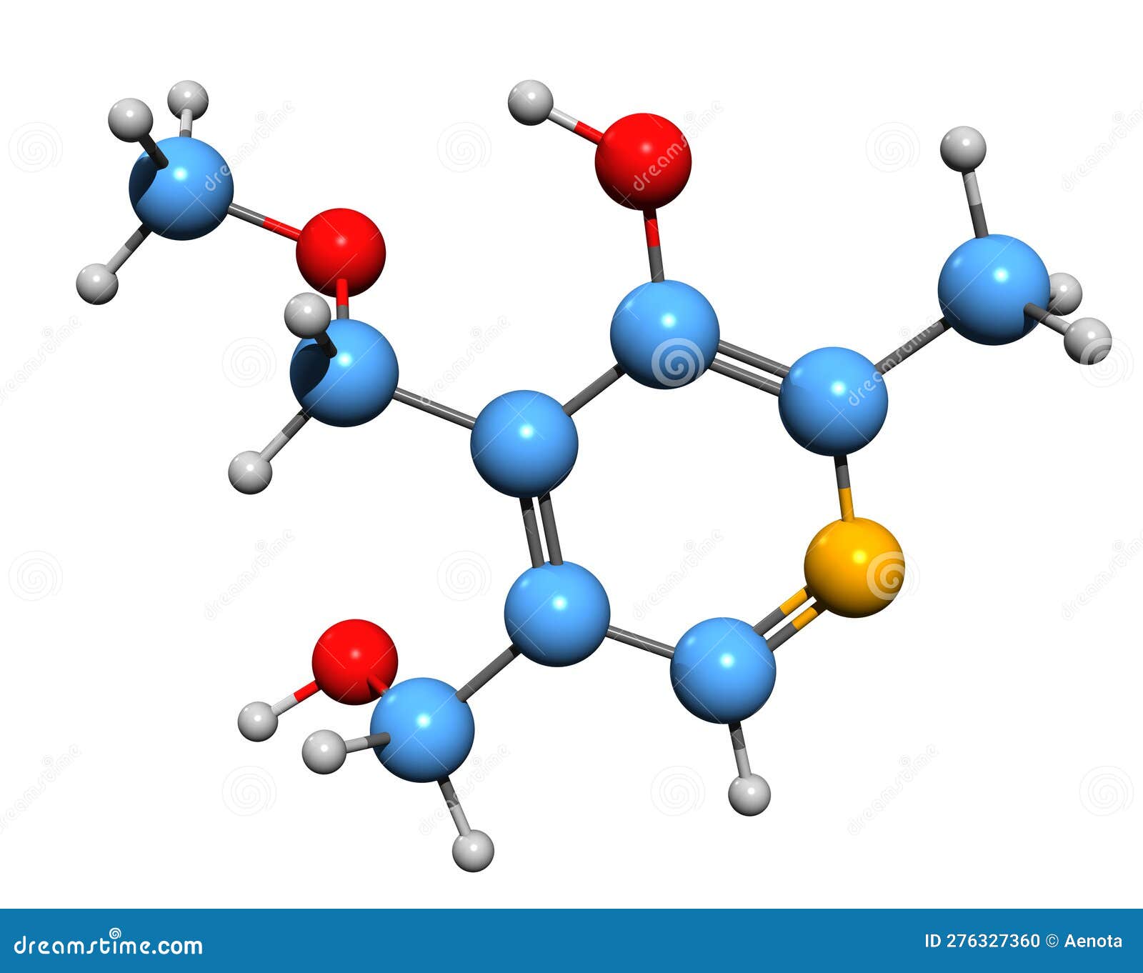 3D Image of Ginkgotoxin Skeletal Formula Stock Illustration ...