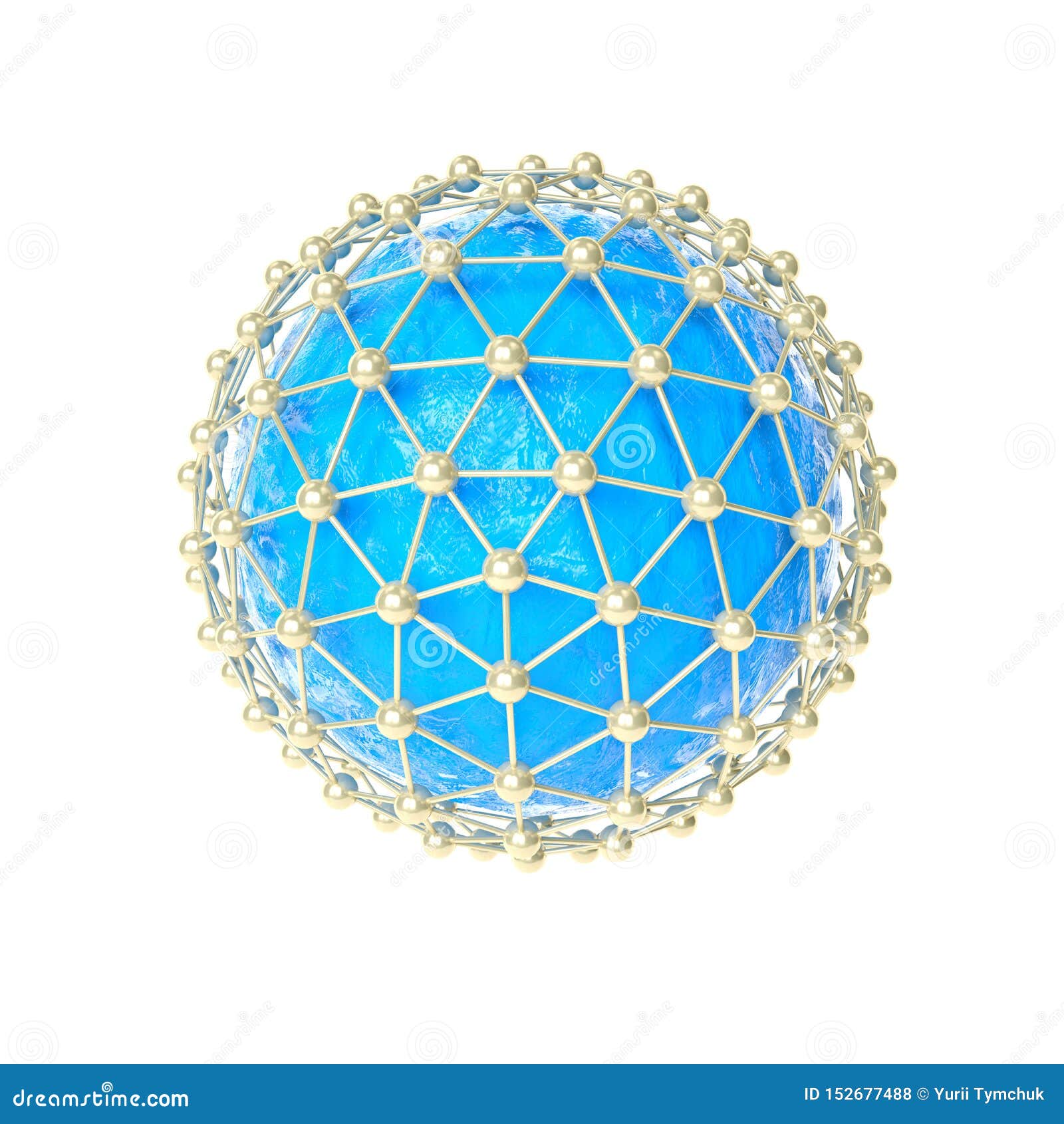 3d Image of Global Internet Concept. Model of Global Network, 3d ...