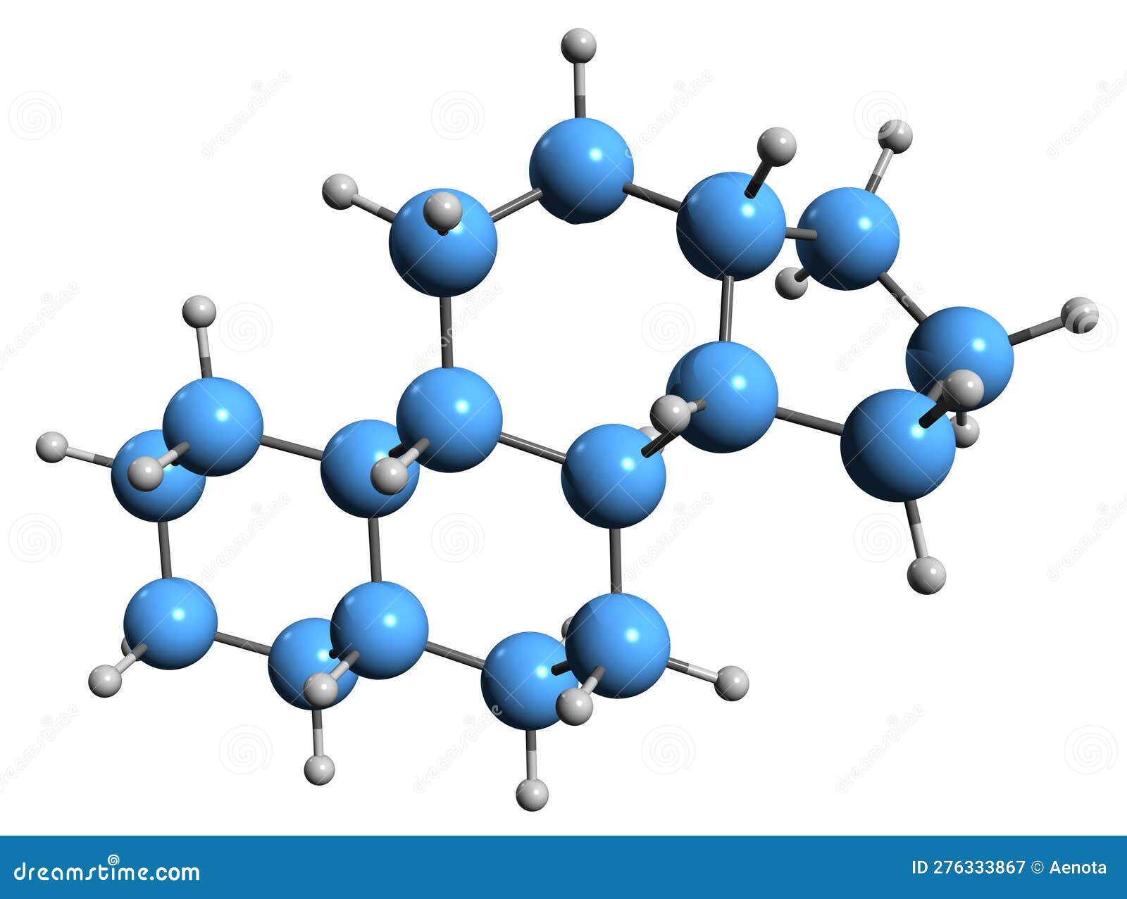 3D Image of Gonane Skeletal Formula Stock Illustration - Illustration ...