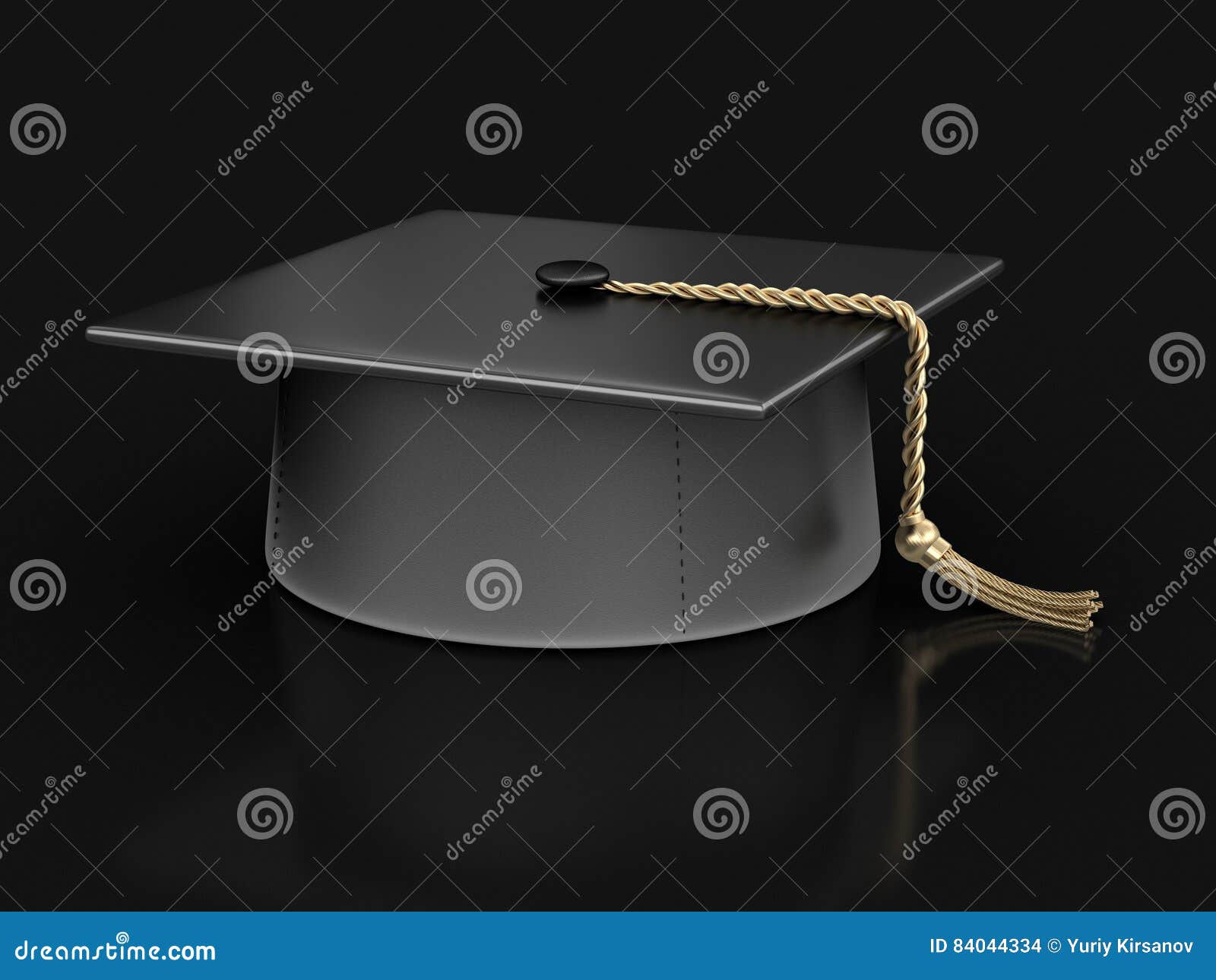 3d image of Graduation cap stock illustration. Illustration of degree ...