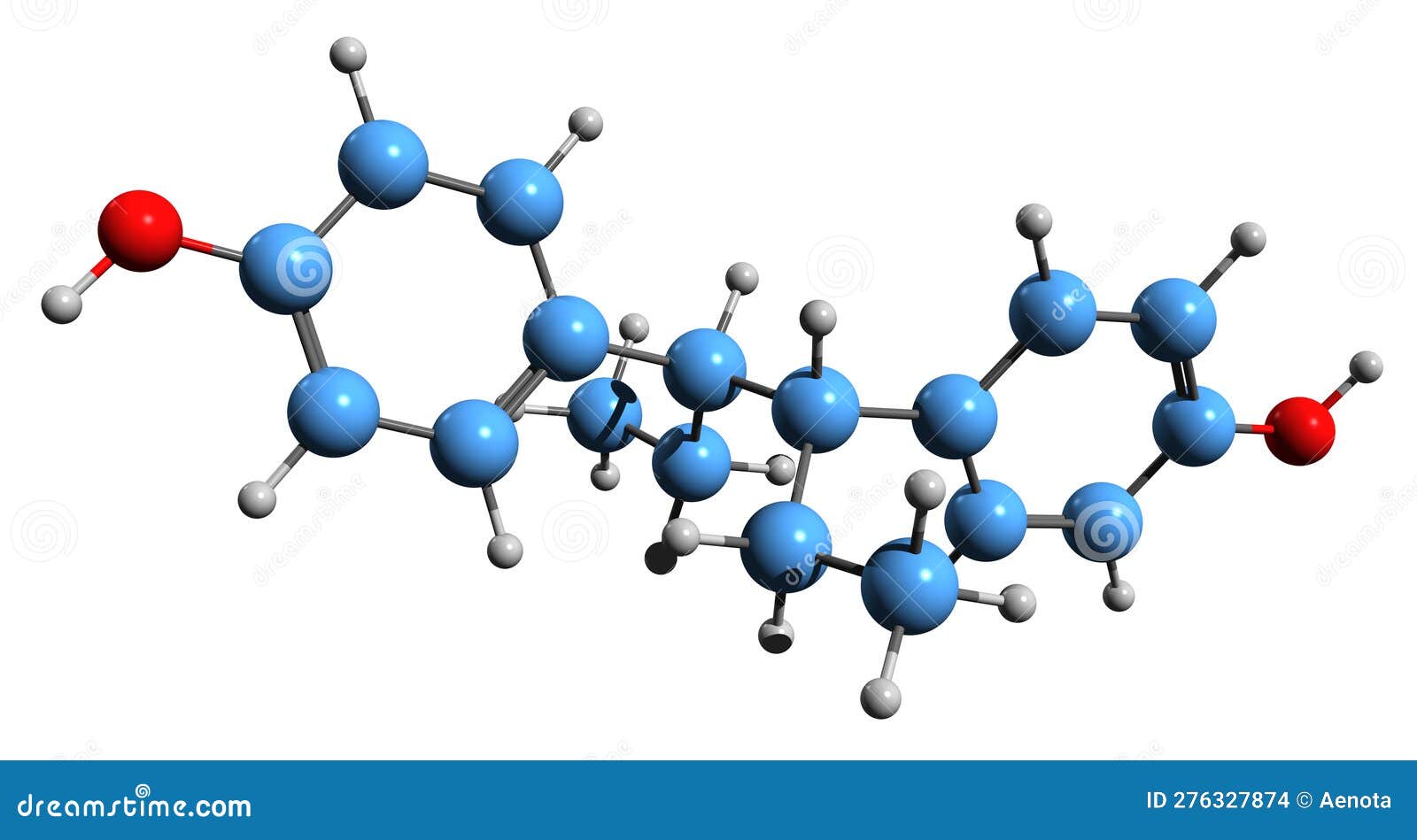 3D Image of Hexestrol Skeletal Formula Stock Illustration ...